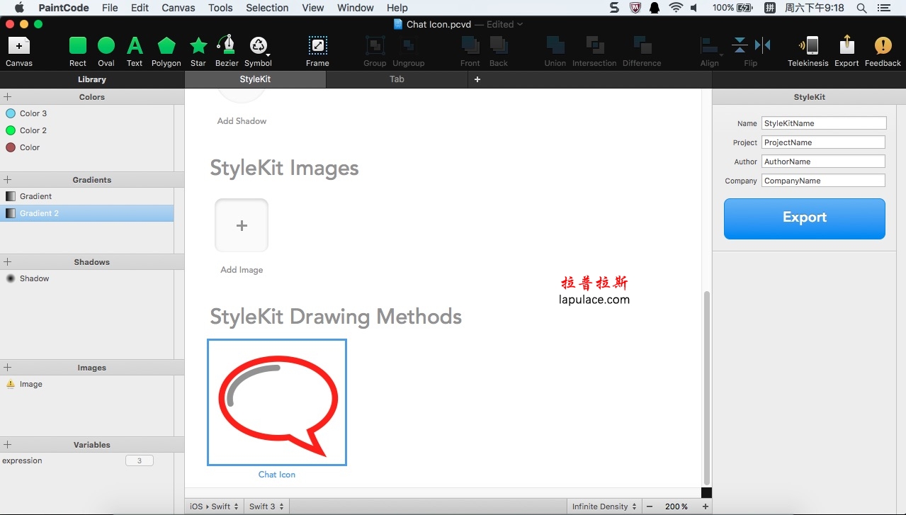 PaintCode 3 for Mac 3.2.7 矢量绘图生成代码软件 - 拉普拉斯Mac软件下载