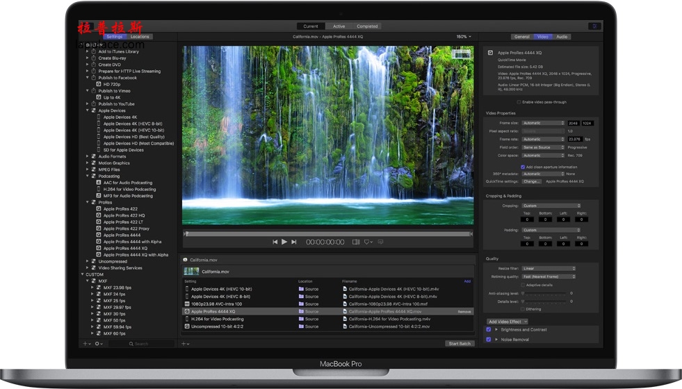 Compressor for Mac 4.4.1 中文版FCPX辅助导出编码软件 - 苹果Mac版_注册机_安装包 | Mac助理