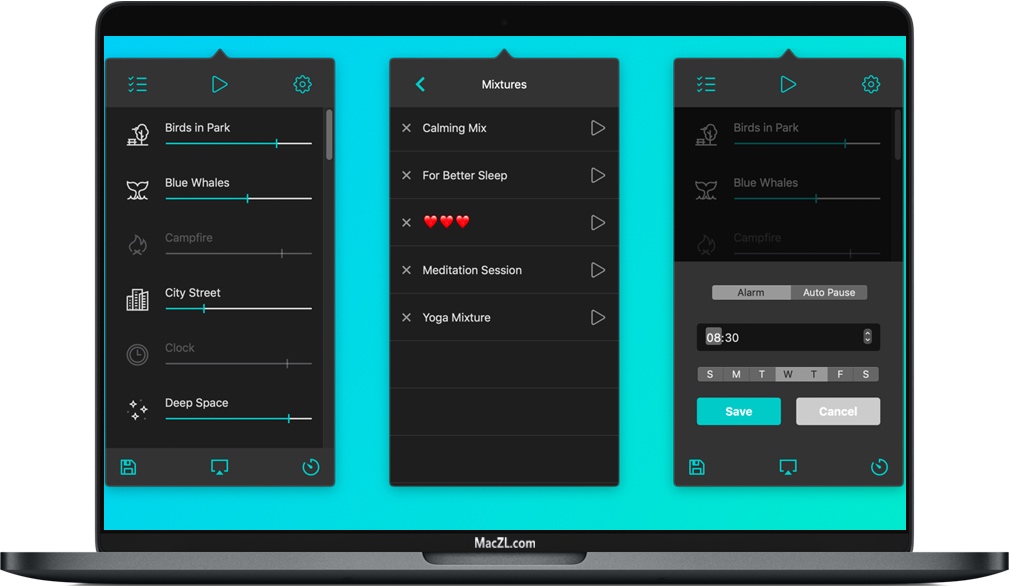 Noizio for Mac v2.1.0 苹果白噪音环境背景声模拟 中文破解版下载 - 苹果Mac版_注册机_安装包 | Mac助理